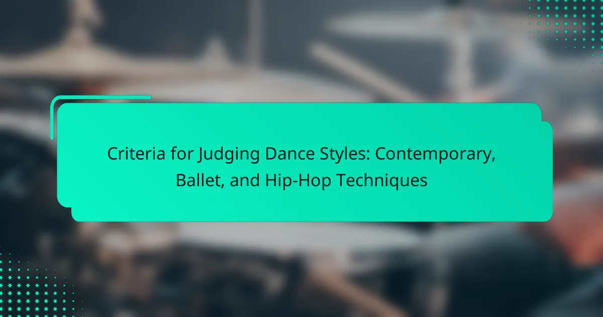 Criteria for Judging Dance Styles: Contemporary, Ballet, and Hip-Hop ...