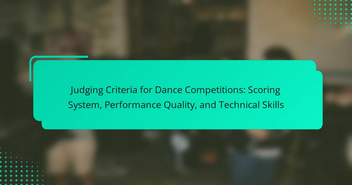 Judging Criteria for Dance Competitions: Scoring System, Performance ...
